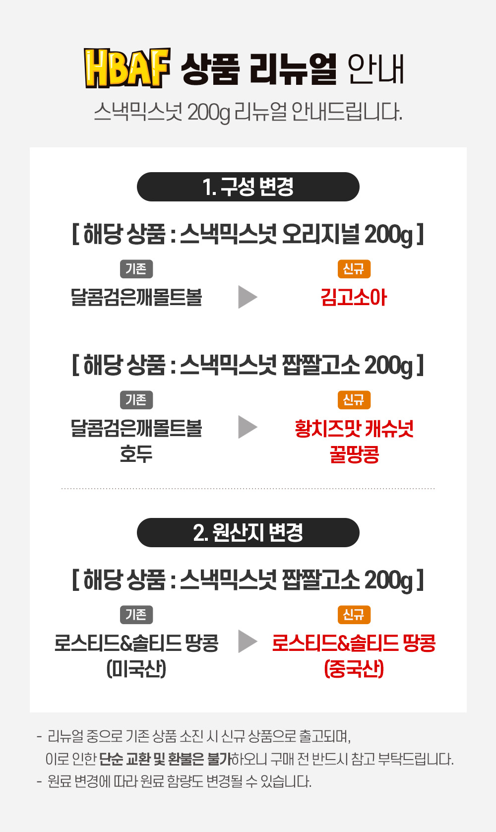 HBAF 바프 스낵 믹스넛 오리지널 200G(봉) | 홈플러스